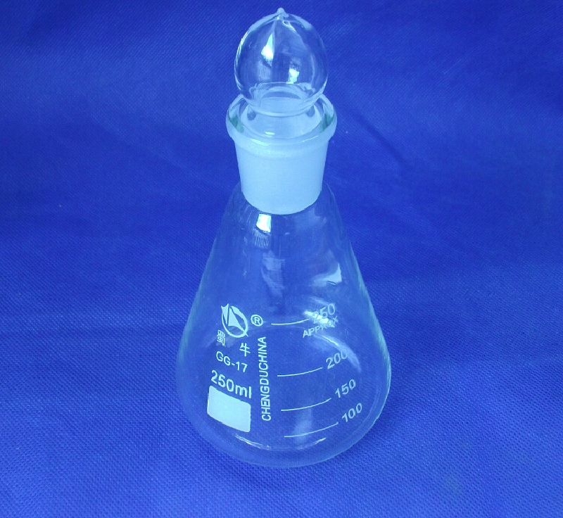 Glass Erlenmeyer Flask 50-2000ml Conical Flasks with Cap Chemistry Lab ...