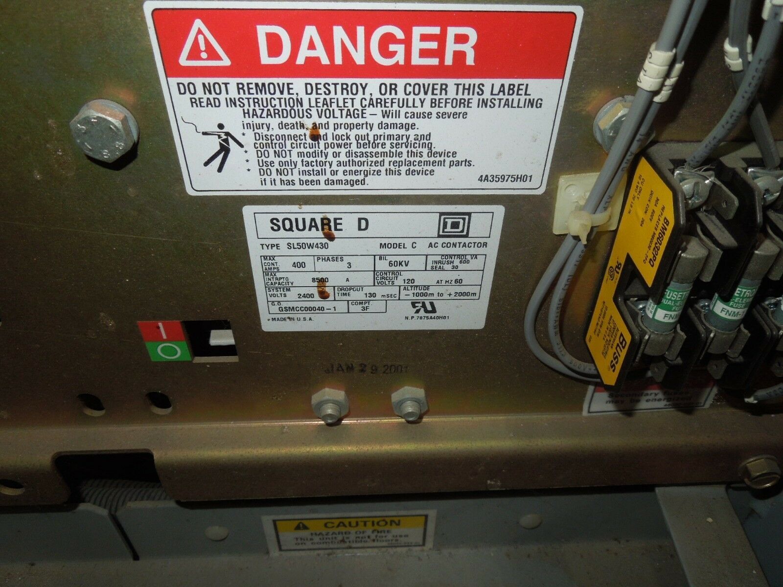 Square D Iso-Flex Model 4 SG24D 360A 5.0KV Medium Voltage Controller ...