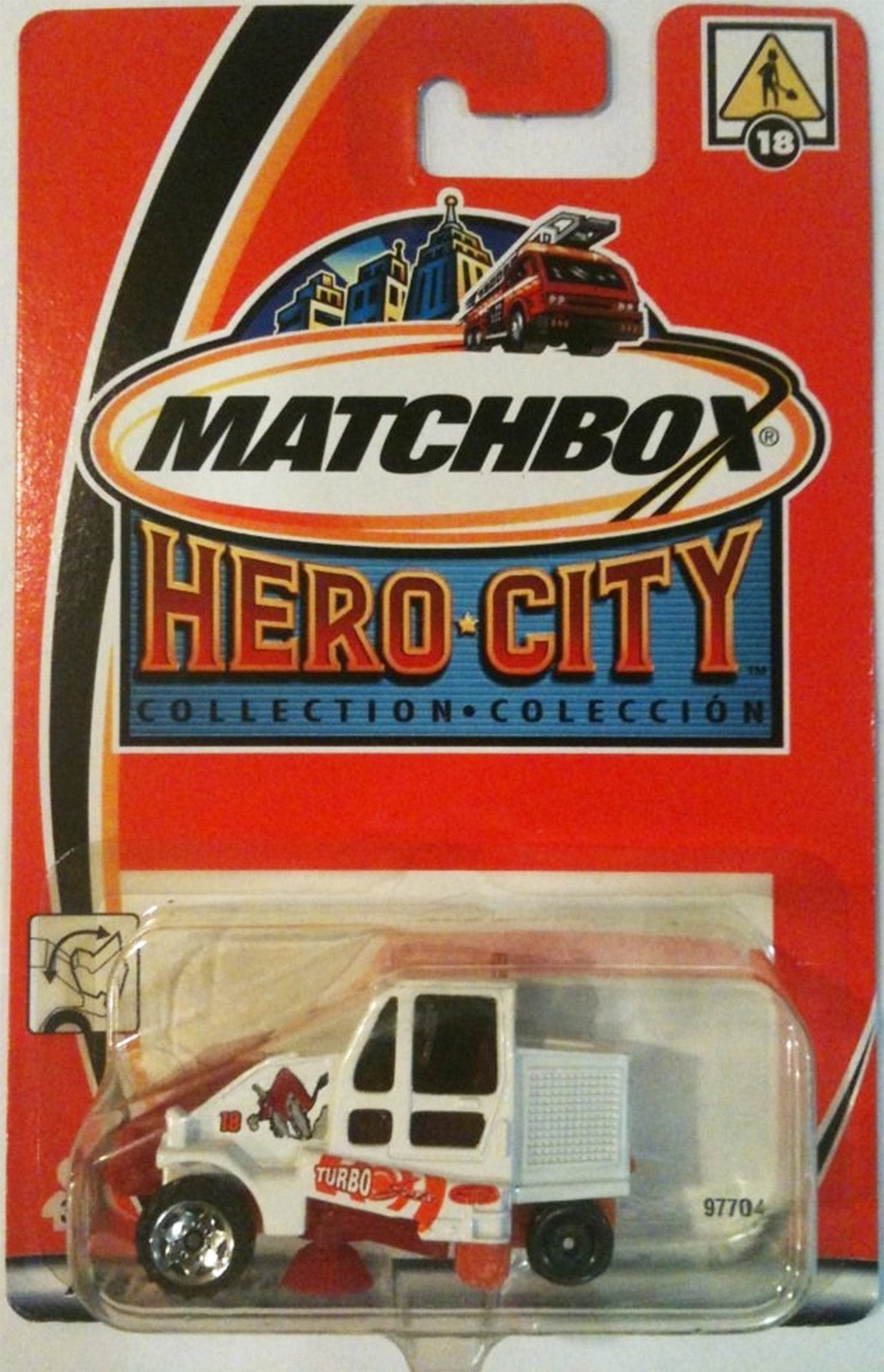 Matchbox Street Sweeper 2002 Hero City Series Street Sweeper Cleaner 1: ...