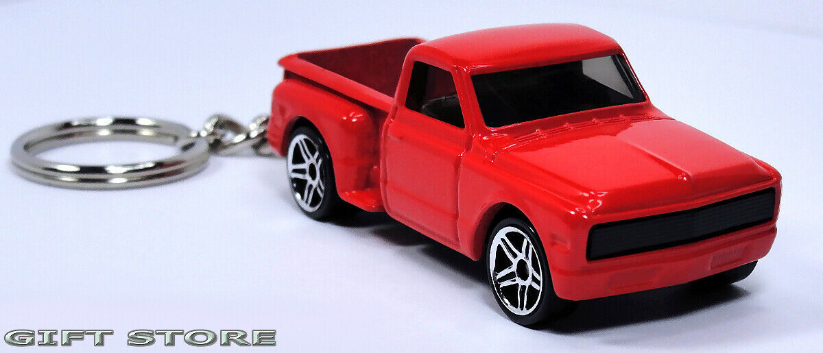 KEY CHAIN RED CHEVY/GMC CHEVROLET C10 20 C/K STEPSIDE PICKUP CUSTOM GM ...