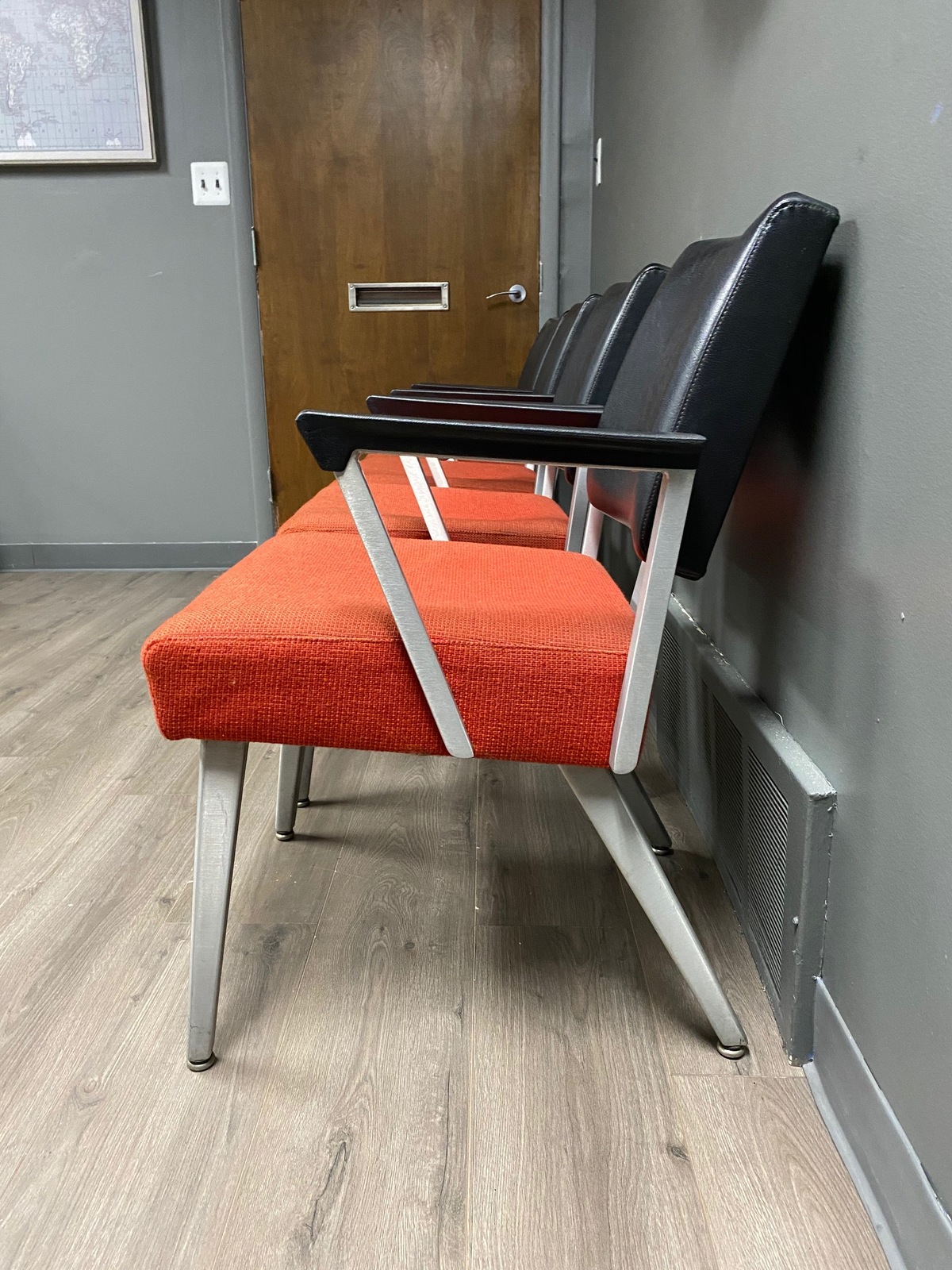 Vintage Good Form General Fire Proofing Industrial Aluminum Arm Chairs ...