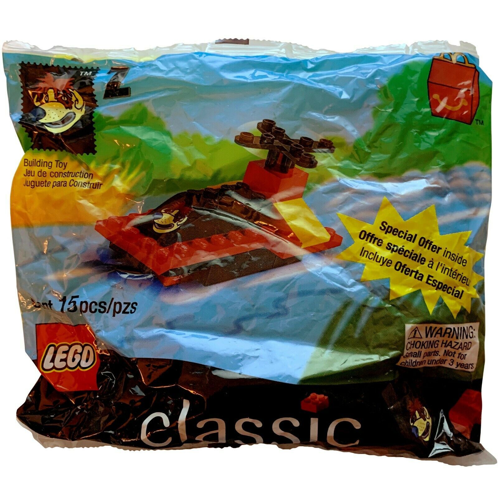 Lego set 2069 Classic Jet Boat McDonald's Happy Meal polybag from 1999 ...