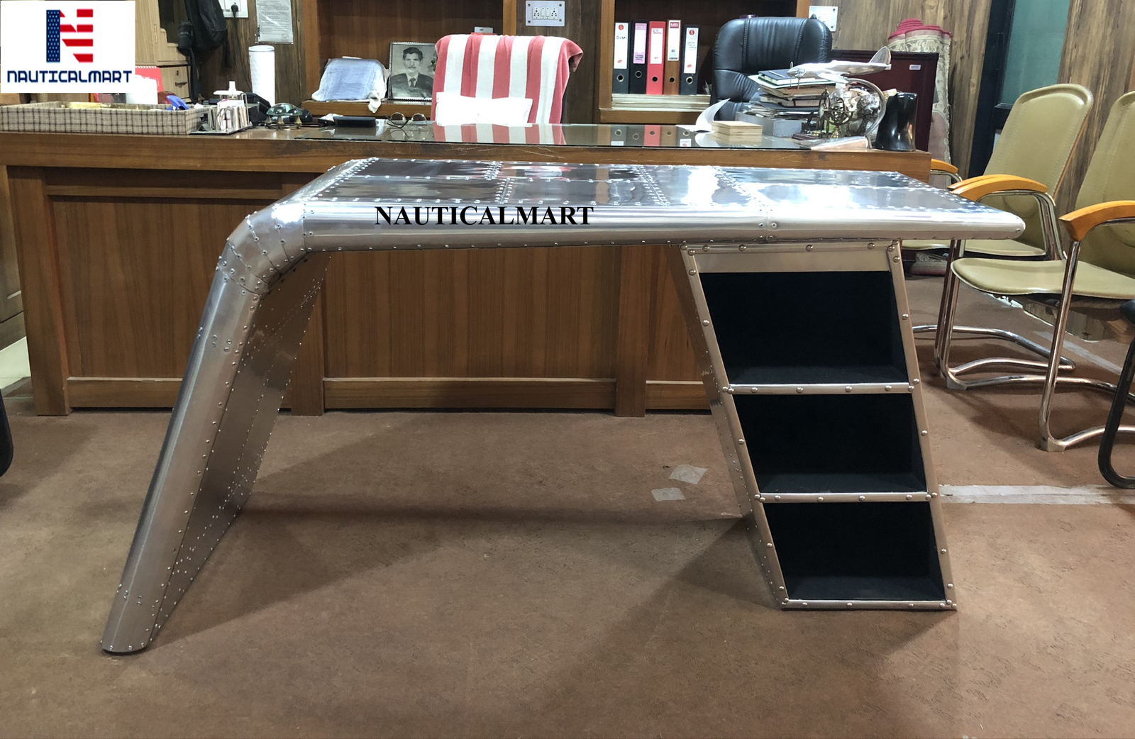 Wing Desk Beautiful Handmade Aluminum Desk Furniture - Desks & Home ...