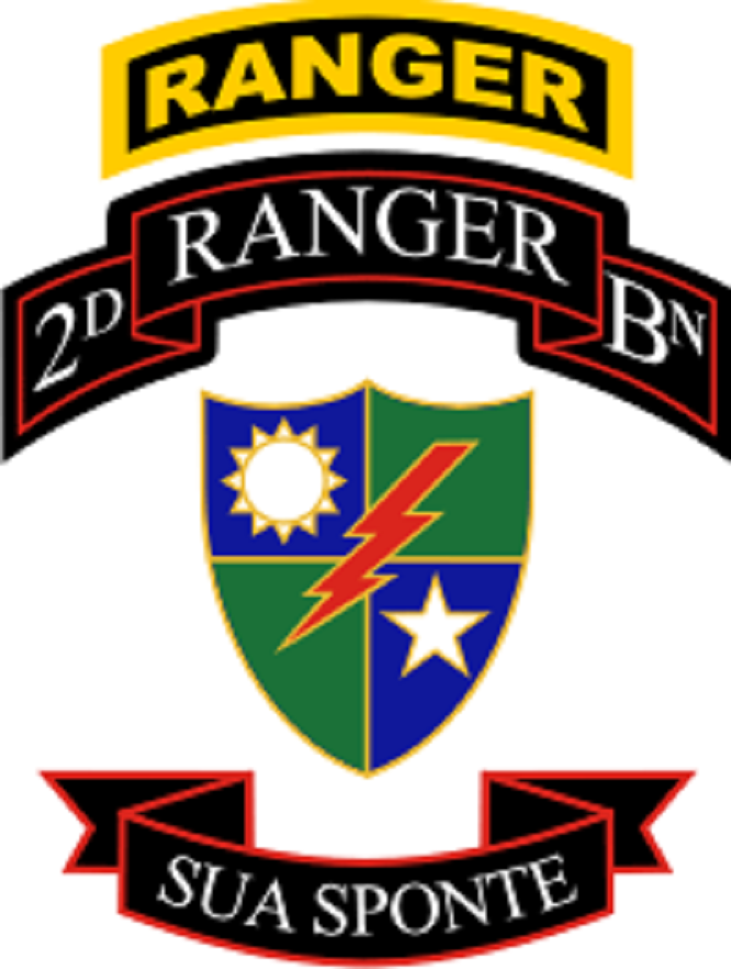 US Army 2nd Battalion 75th Ranger Combo SUA Sponte Decal - 3.02" W x 4 ...