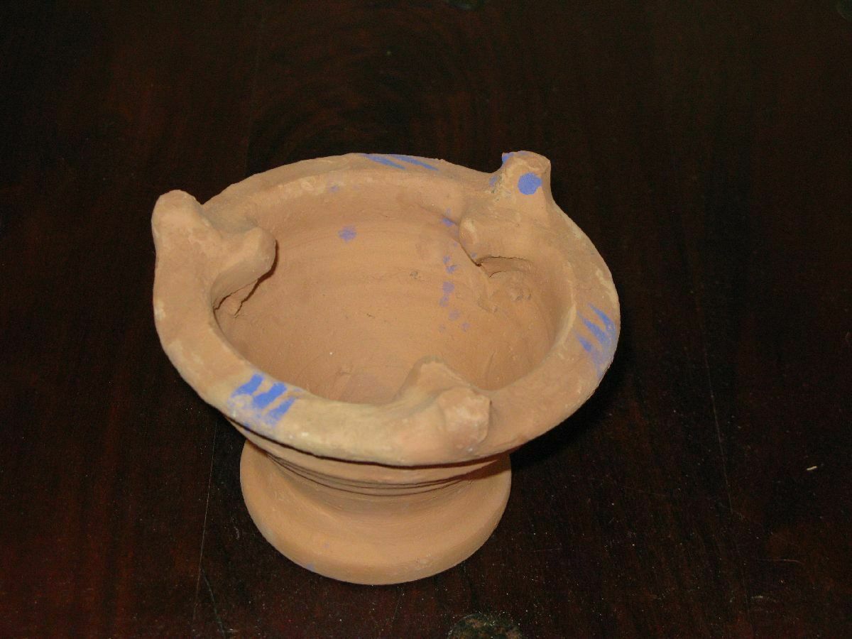 Moroccan Terracotta small brazier, Small clay brazier majmar, Moroccan ...