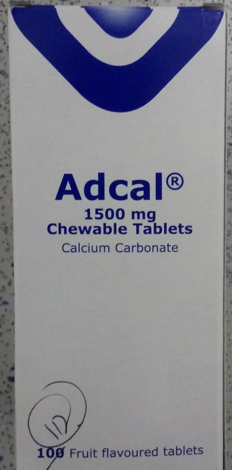 112 Adcal Fruit Flavoured Calcium Carbonate Chewable Tablets 1500mg