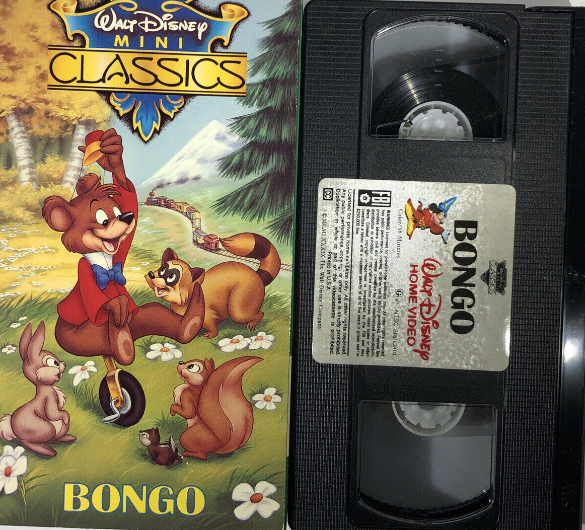 Walt Disney Mini Classics BONGO(VHS 1991)TESTED-RARE VINTAGE ...