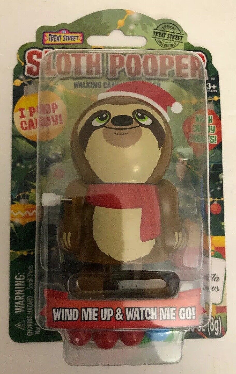 Sloth Pooper Christmas Walking Candy Dispenser-I Poop Candy-Wind Up ...