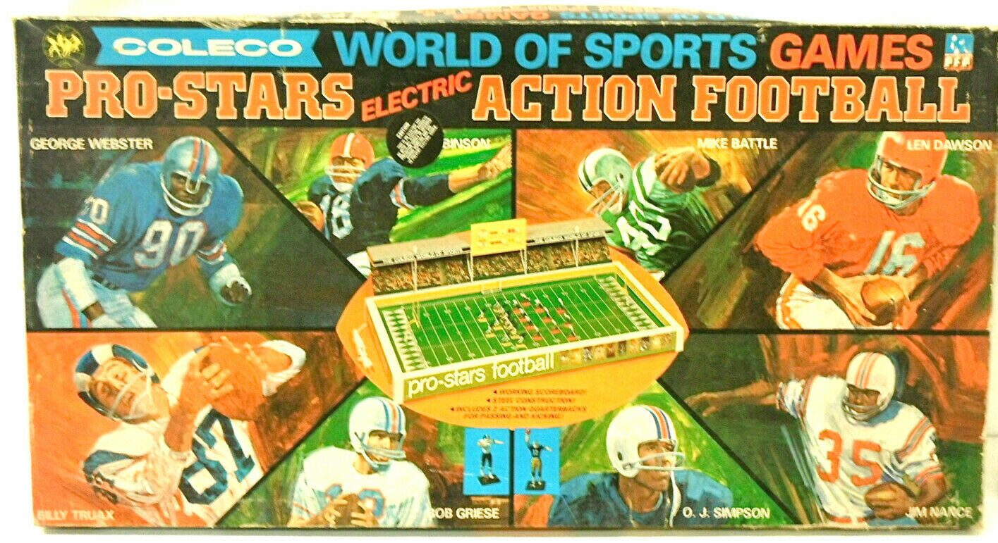 Rare 1970 Coleco Pro Stars Electric Action Football Game World Of ...