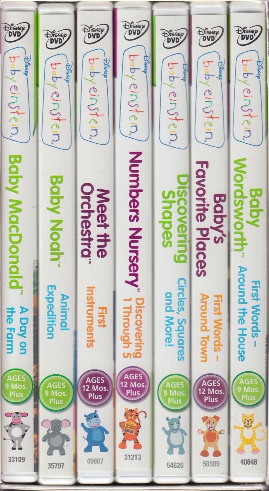 Baby Einstein Stage 3 - 7-DVD Pack (2007, Disney ) children's ...