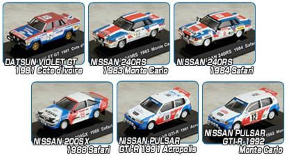 1/64 Japan CM's Rally Car Collection SS14 NISSAN 240RS No. 9 Safari ...