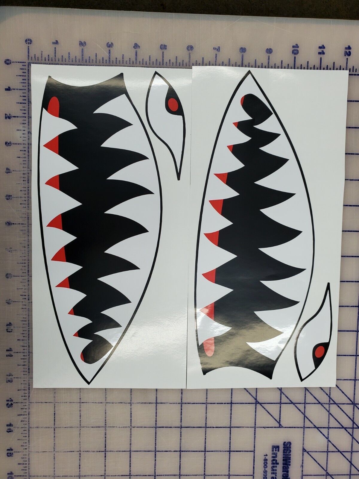 A-10 Warthog teeth mouth decal Military Jet Plane Sticker USA - Decals ...