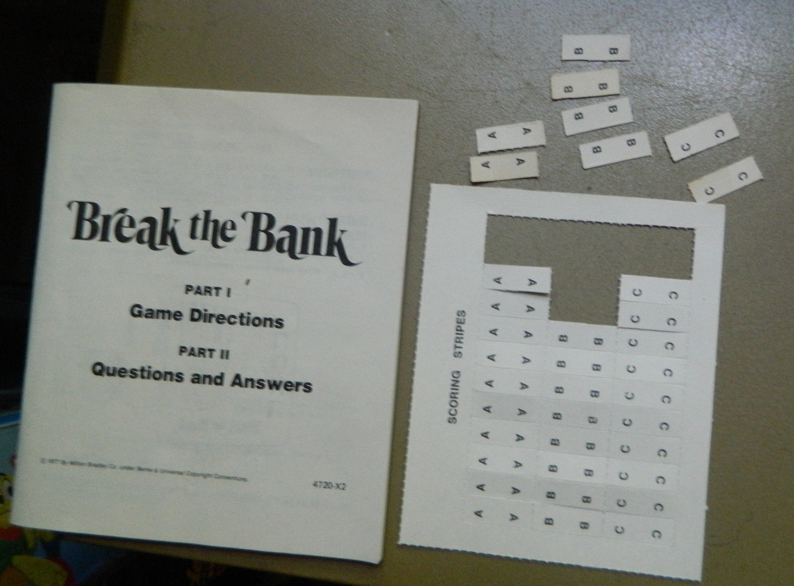 Break The Bank 1977 Vintage Game-Complete - Contemporary Manufacture