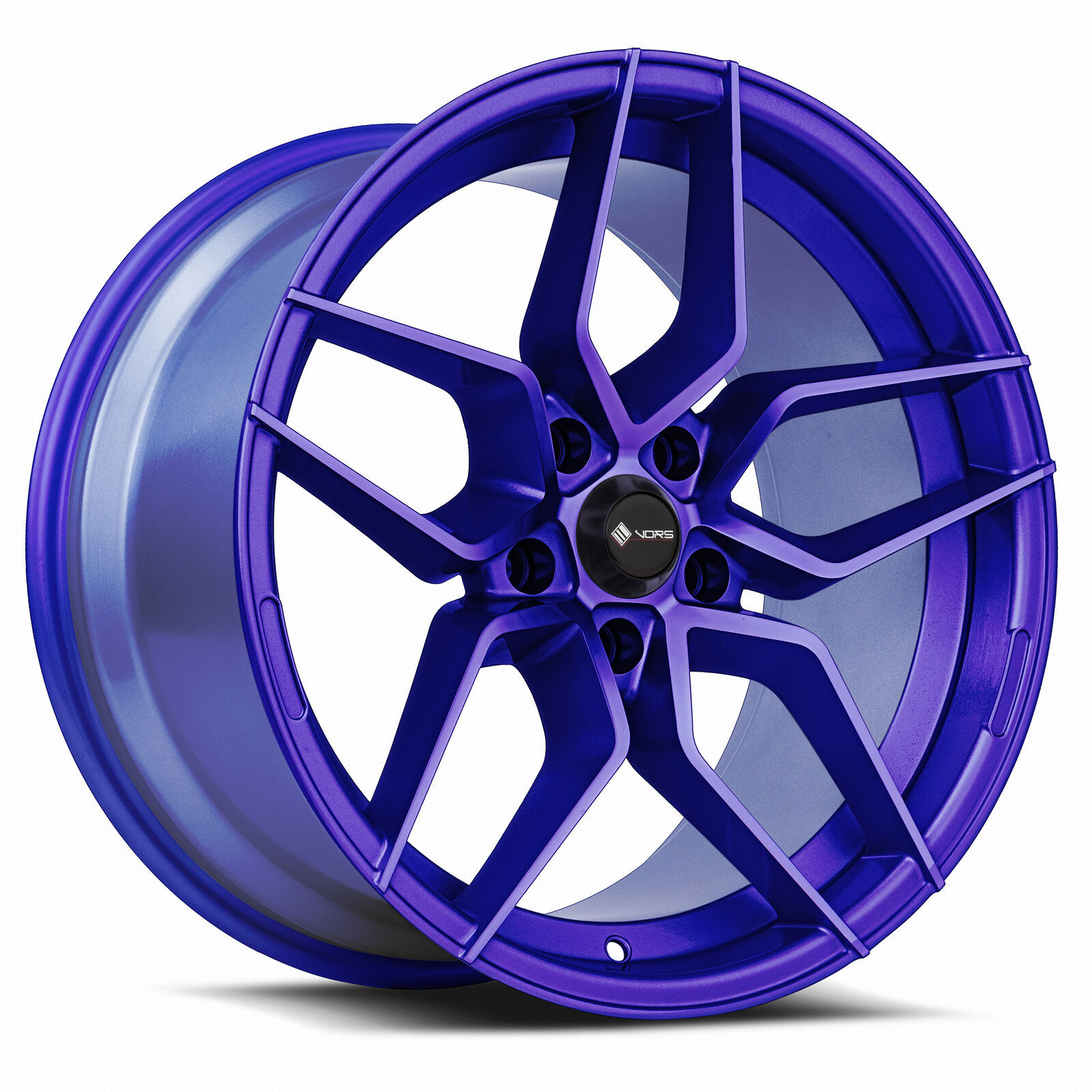 18x8.5/18x9.5 Vors LP1 5x112 35/35 Candy Purple Blue Wheels Rims Set(4 ...
