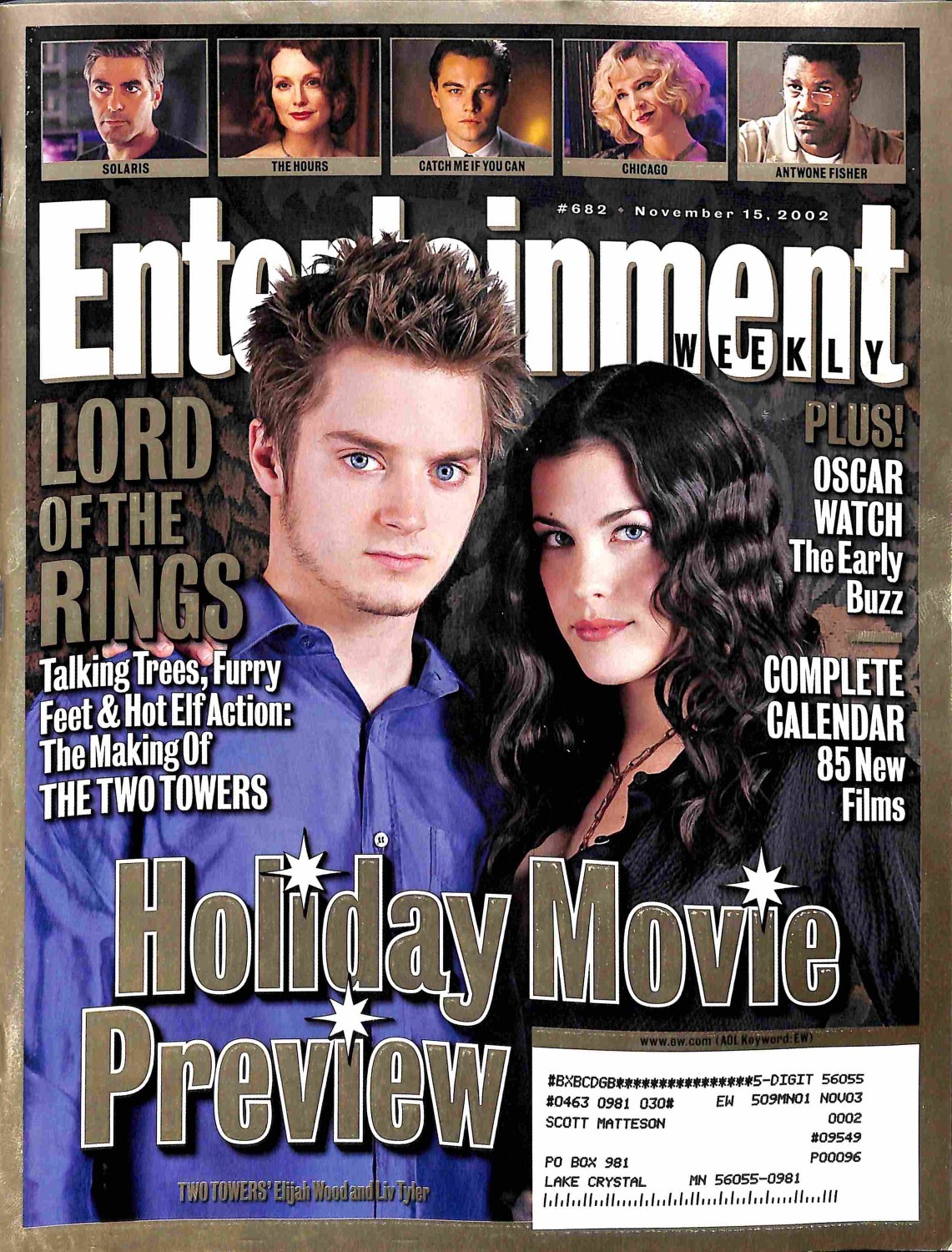 Entertainment Weekly, November 15 2002 - Magazine Back Issues