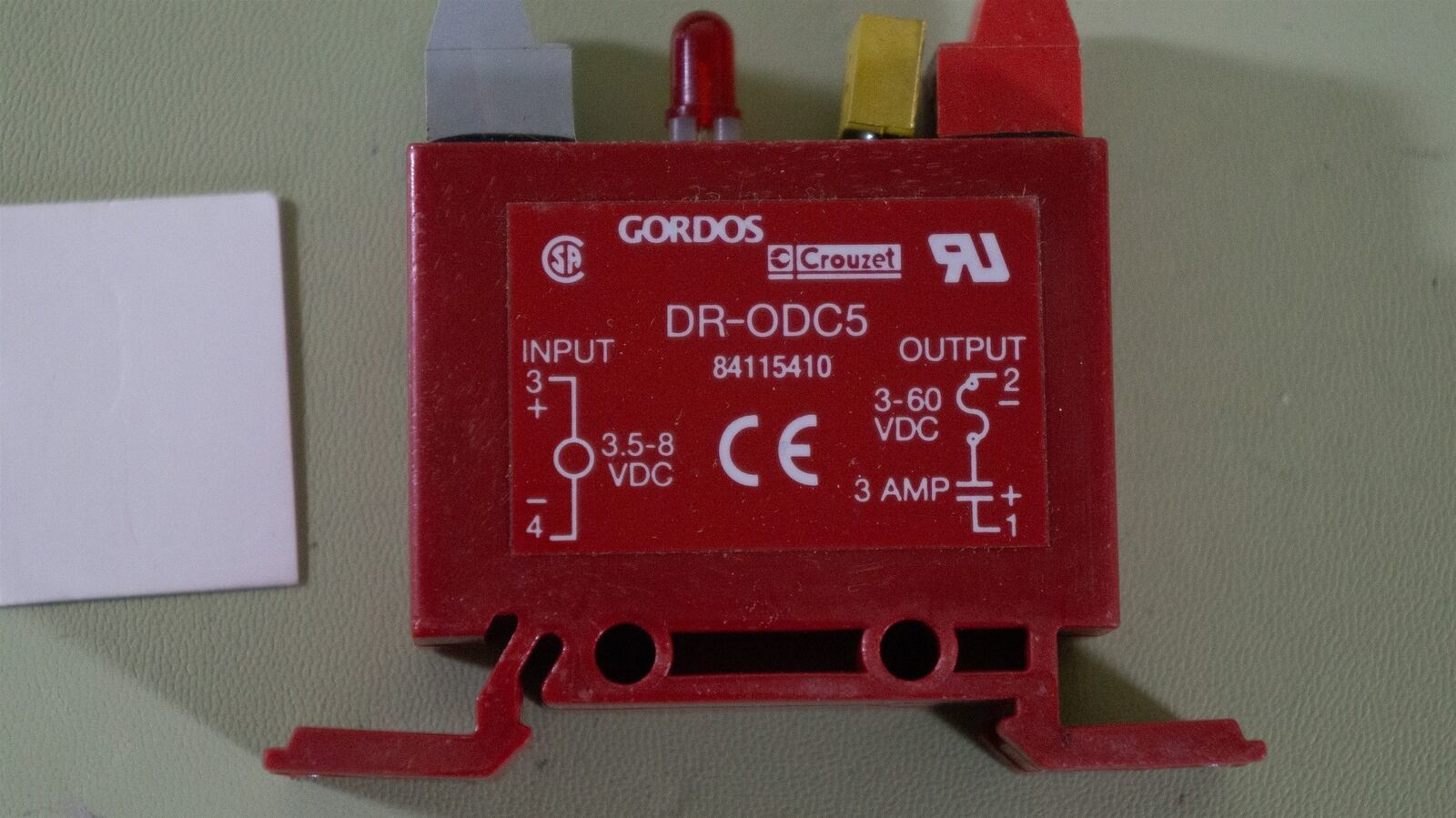 Gordos Crouzet DR-ODC5 DC Output Module , 3.5-8VDC Input , 3-60VDC / 3A Output - Power ...