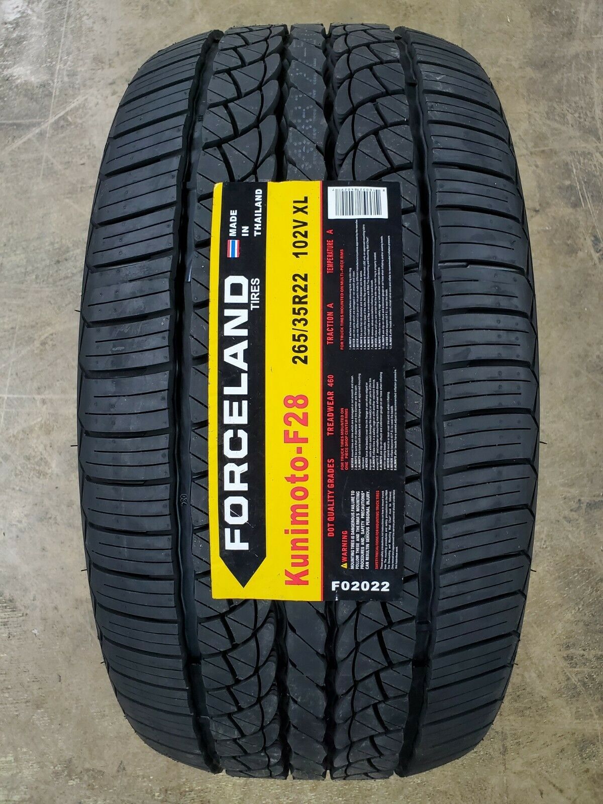 265/35R22 FORCELAND Kunimoto F28 102V XL M+S - Tires