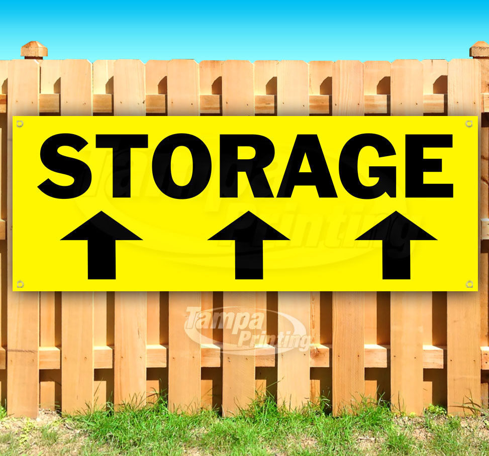 STORAGE Advertising Vinyl Banner Flag Sign Many Sizes DIRECTIONAL ...