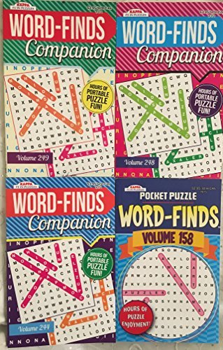 Lot of 4 Kappa Word-Finds Companion Word Search Seek Circle Puzzle ...
