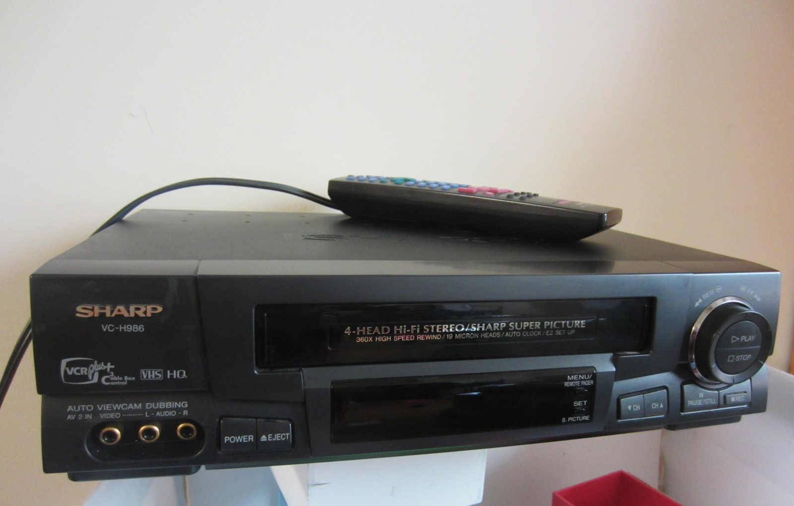 SHARP VC-H986U 4-HEAD HIFI VCR VHS Player Recorder. - VCRs