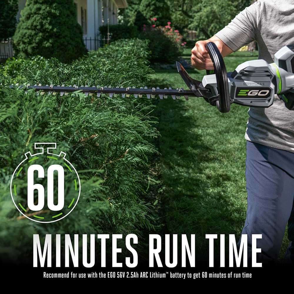 Ego Power Ht2600 26-Inch Hedge Trimmer With Dual-Action Blades, Battery ...