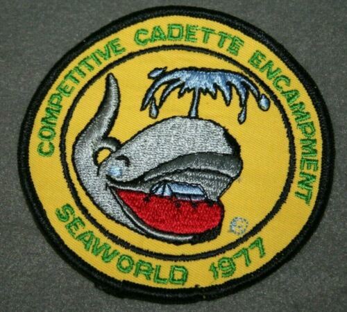 Vintage GIRL SCOUTS 1977 SeaWorld Competitive Cadette Encampment PATCH ...